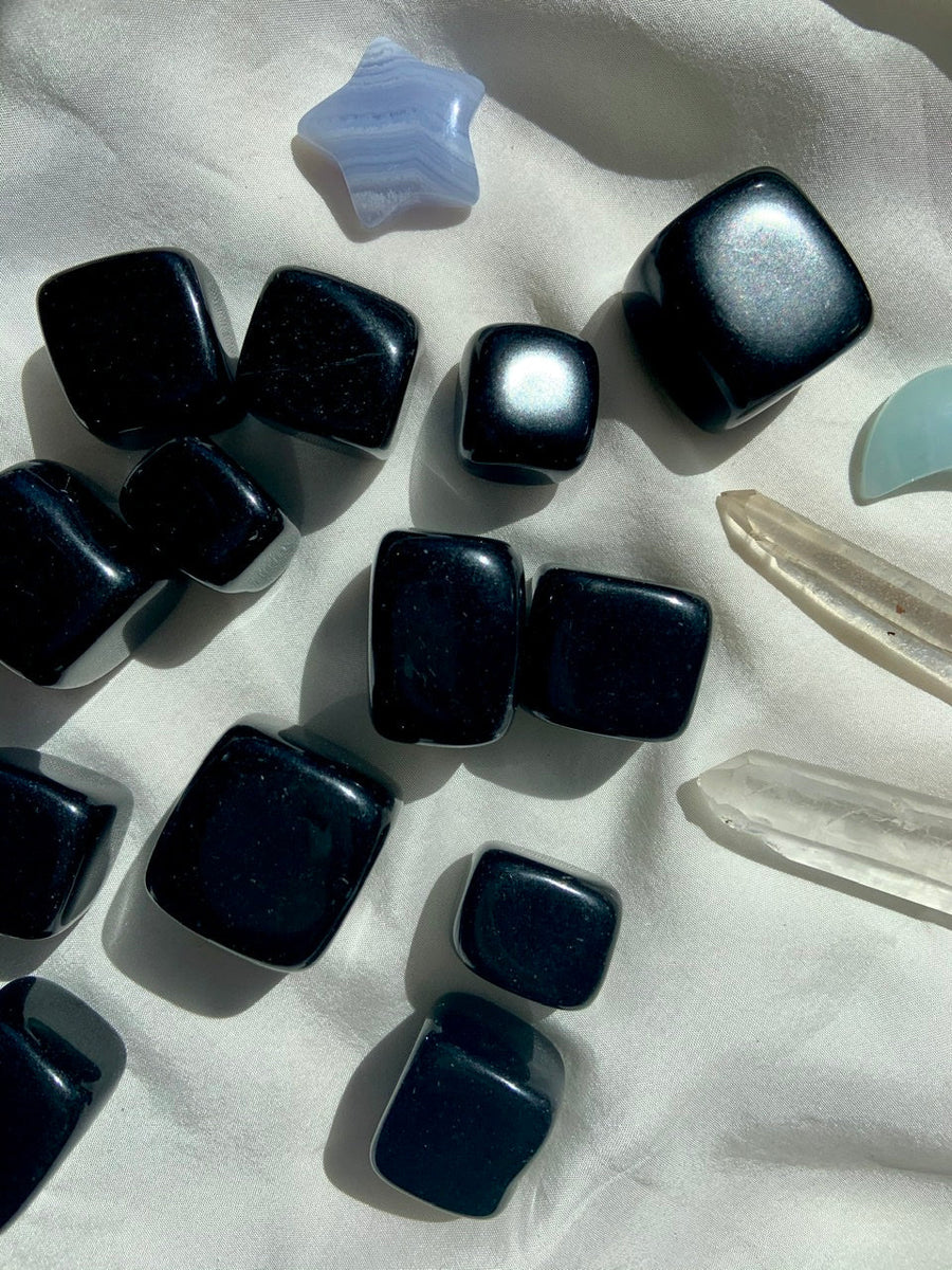 Black Obsidian Crystals | Moons, Towers, Carvings, Jewelry & Points ...