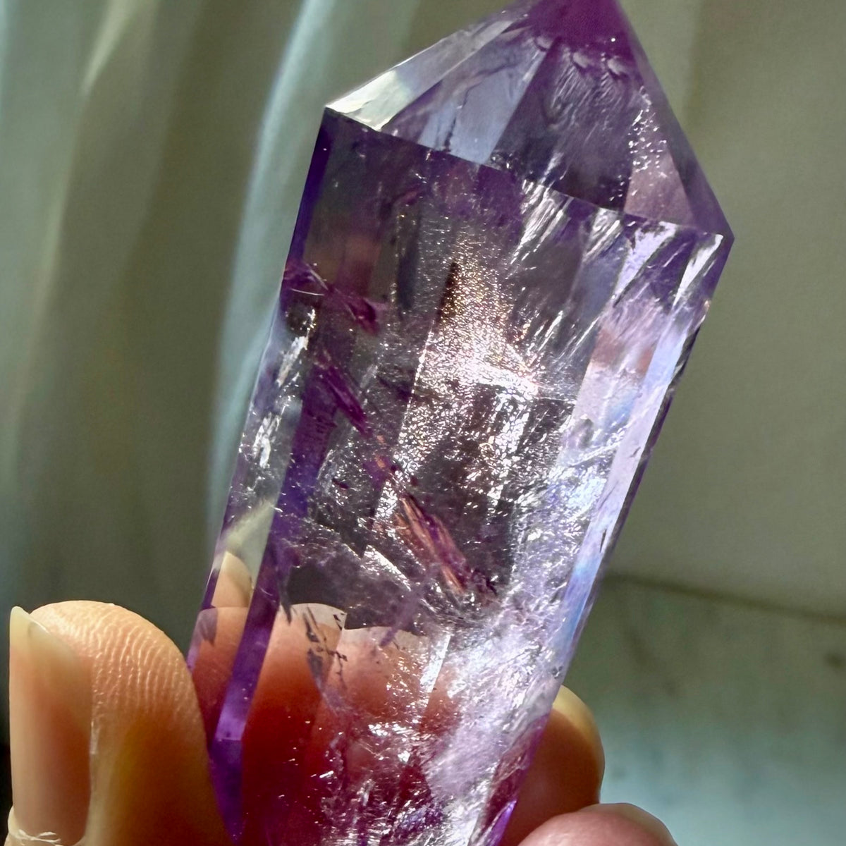Vogel Cut Amethyst | 12-Sided Double Terminated Amethyst Crystal Wand ...