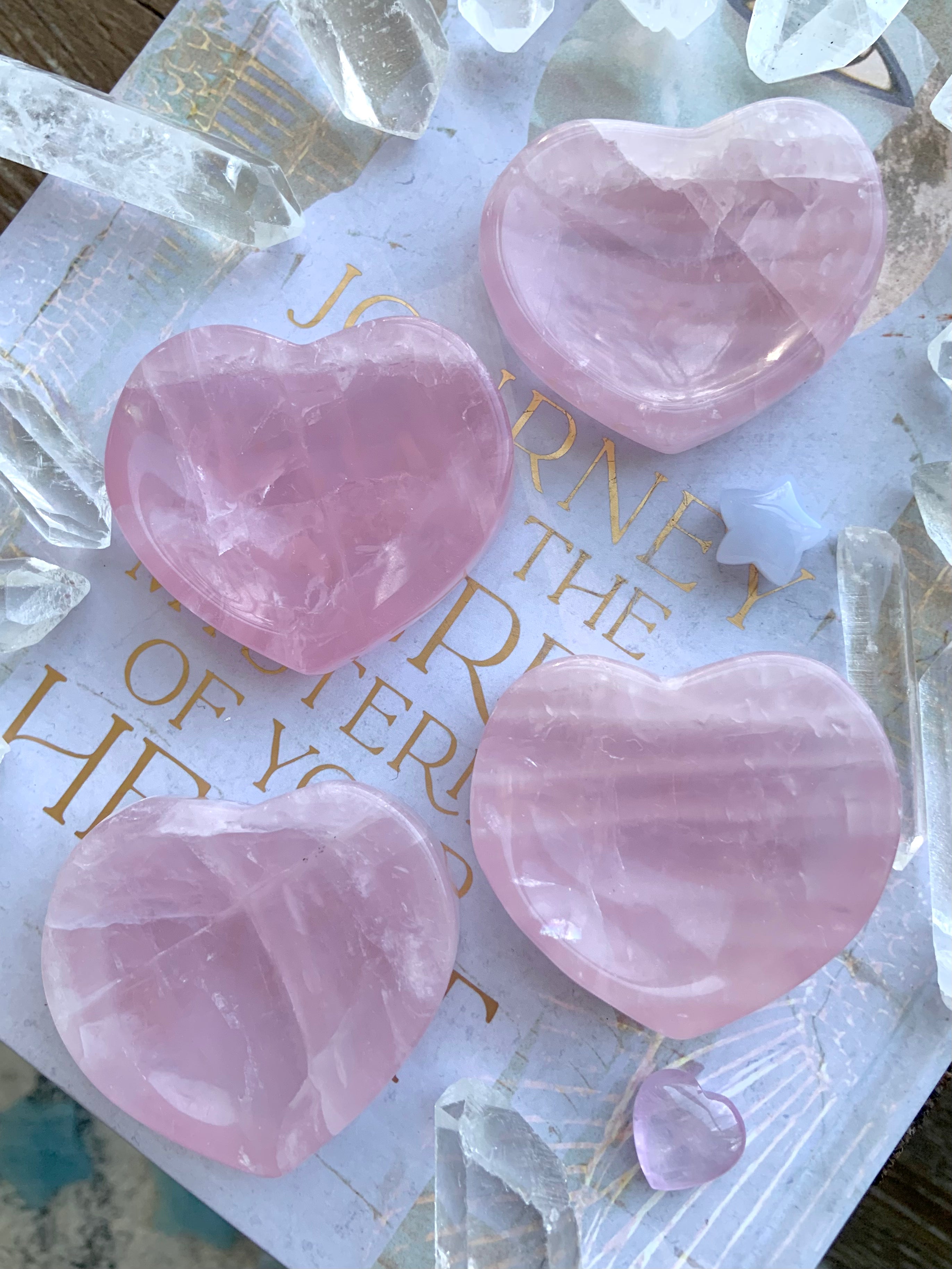 Mini Rose Quartz Heart Shaped Dish