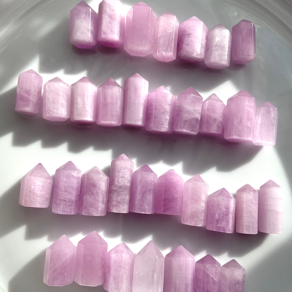 Mini Kunzite Point, Pink Kunzite Crystal Point, Polished Kunzite Tower ...